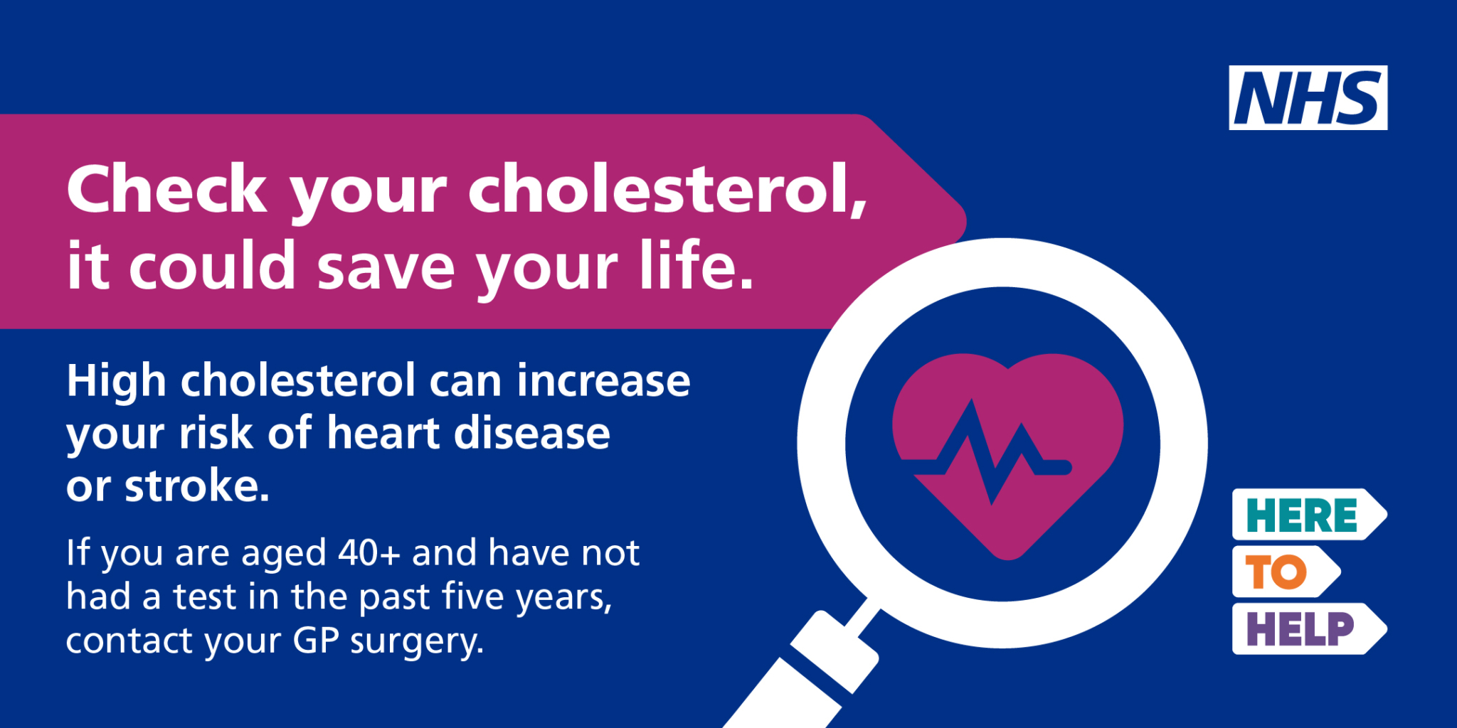 Cholesterol awareness: get tested! - Healthwatch Northumberland